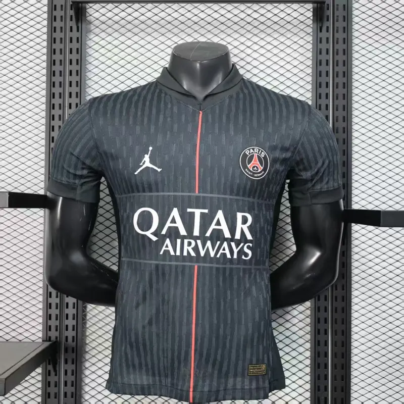 Camiseta PSG 2025/2026 4th Negro Niño Kit | Futboloo